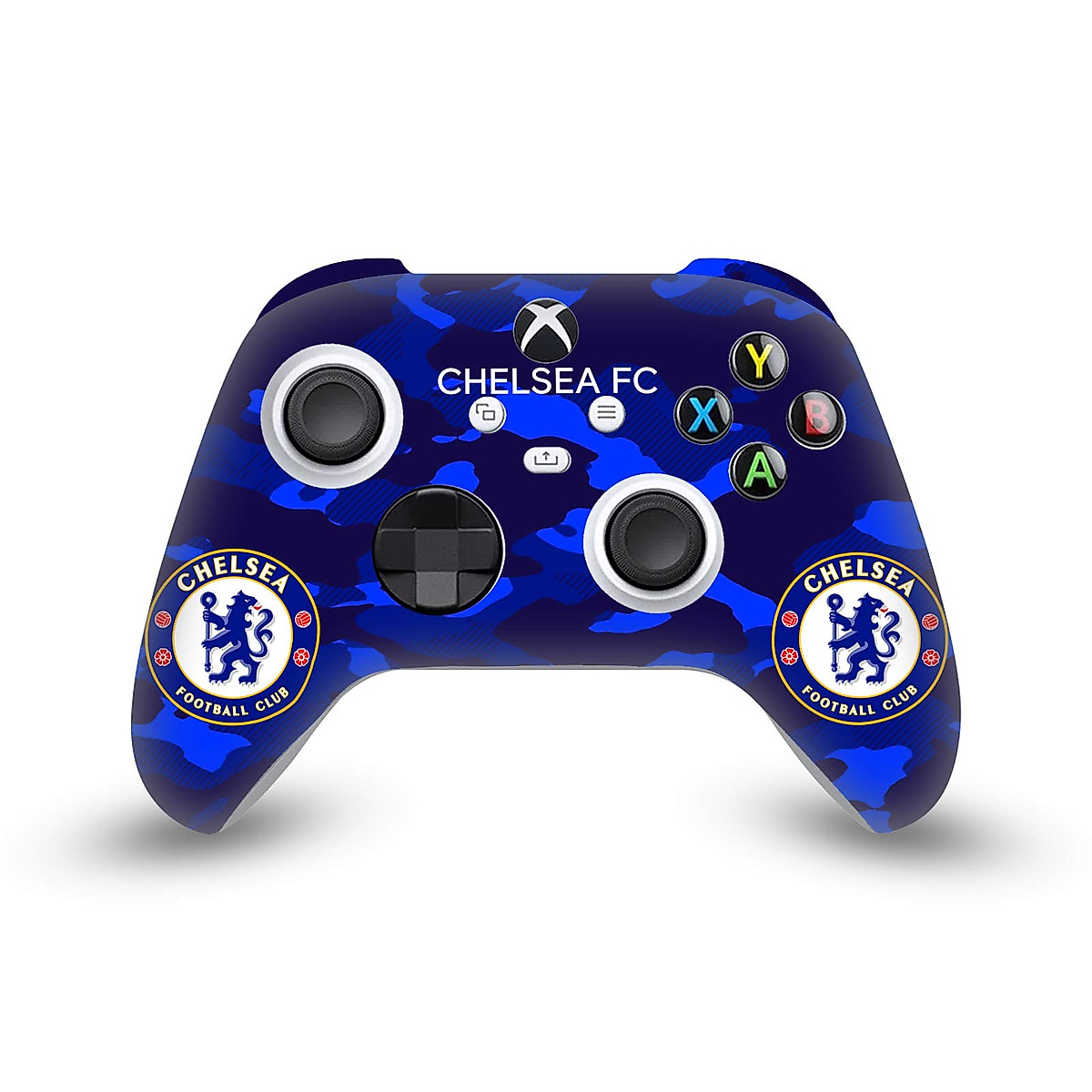 Head Case Designs Officially Licensed Chelsea Football Club Camouflage Mixed Logo Matte Vinyl Sticker Gaming Skin Case Cover Compatible with Xbox Series X / S Controller