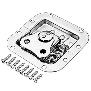 GBGS 8 Pack Road Flight Case Spring Loaded Recessed, Small Butterfly Twist Latch with Padlockable Feature,125 Degree Openable for Flight Case, PA DJ Rack/Road Case