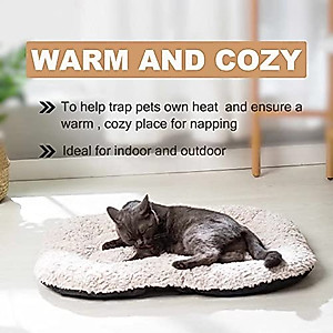 YFPets Self Warming Cat Bed Self Heating Cat Pad Heating Pad 24"x 18" Thermal Pad for Cat for Outdoor Pet Heating Pad for Dog with Anti-Slip Bottom Machine Washble