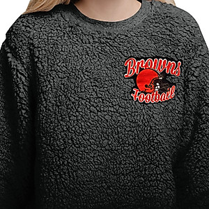 FOCO Cleveland Browns NFL Womens Sherpa Lounge Set - L
