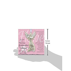 Beautiful Angel Ornament - Gift for Goddaughter for Baptism, Confirmation with Heartwarming Sentiment (Goddaughter)