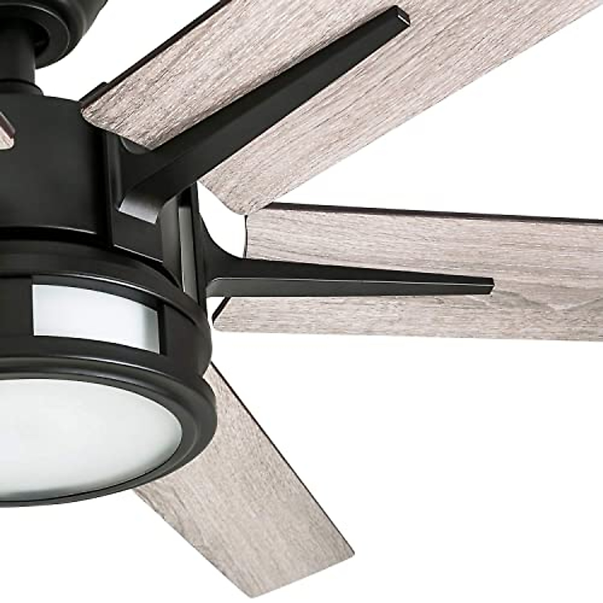 Honeywell Ceiling Fans Kaliza, 56 Inch Indoor Modern LED Ceiling Fan with Light and Remote Control, Dual Mounting Options, 6 Blades with Dual Finish, Reversible Motor - 51036-01 - (Bronze)