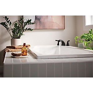 Peerless Parkwood Roman Tub Faucet, Black Tub Faucet, Roman Bathtub Faucet, Black Tub Filler, Matte Black PTT4335-BL