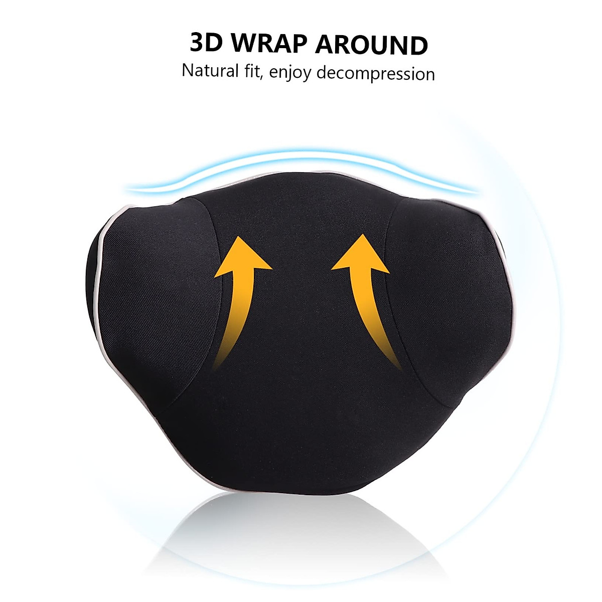 JEWEDECO Car Headrest Car Neck Cushion Headrest Cushion for Car Neck Support for Car Auto Car Cushion Seat Car Seat Carseat Head Rest Cushion Neck Guard Polyester Pillow Travel