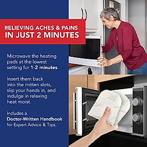 Doctor Developed Arthritis Gloves For Men- Fingerless Compression Gloves For Women - Hand Arthritis Pain Relief Gloves For Carpal Tunnel - With Dr Written Handbook Blue (Lavender Scented, 1 pair)