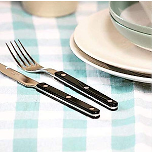 Sabre Flatware Set Stainless Steel Black Bistrot 5-pieces Service for 4 (20-pieces)