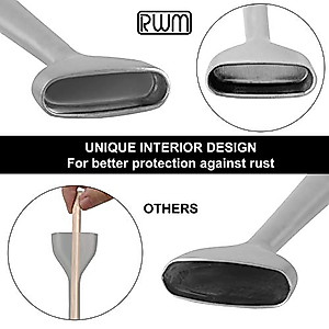 Rwm Basting Brush - Grilling BBQ Baking, Pastry and Oil Stainless Steel Brushes with Back up Silicone Brush Heads(Orange) for Kitchen Cooking & Marinating, Dishwasher