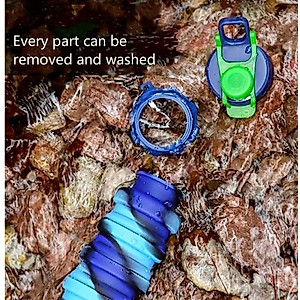 WATMHHJQ Silicone Collapsible Water Bottles, 16oz 500ml Portable Foldable Expandable Water Bottle Sports Cups with Carabiner, Leak Proof Reusable BPA Free, for Outdoor Activities Travel(2# Pink)