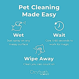 Oxyfresh Premium Crate & Cage Cleaner – Professional Dog Crate & Small Animal & Bird Cage Odor Eliminator – Quickly Cleans, Removes Poop & Deodorizes Pet Odors – Safe & Bleach Free