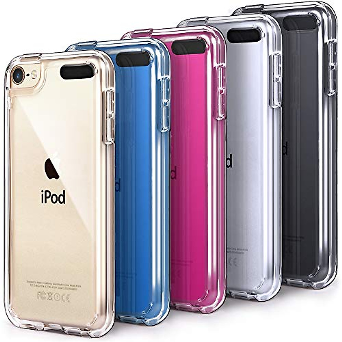 iPod Touch 7 Case Clear,IDWELL Touch 6 Touch 5 Case with 2 Screen Protectors, Clear Slim Soft TPU Bumper Hard Cover for iPod Touch 5/6/7th Generation (Latest Model,2019 Released), HD Clear