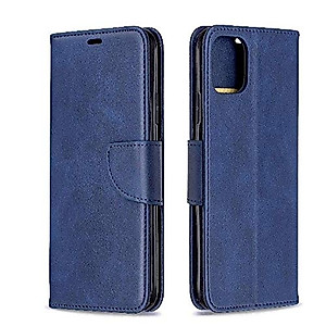 Glow Co., Ltd. iPhone 11 Pro Max Notebook Type Case with Strap, Navy, Tempered Glass & Stylus Pen Included 406-3-04
