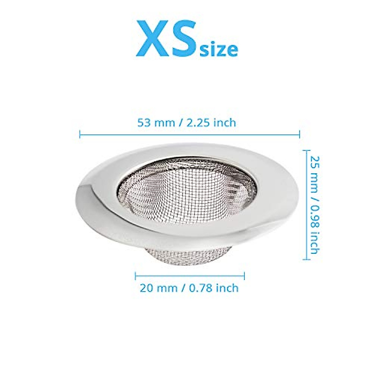 KUFUNG Sink Strainer, Basket Stainless Steel Bathroom Sink, Utility, Slop, Kitchen and Lavatory Sink Drain Strainer Hair Catcher (2.25 inch)…