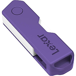 Lexar JumpDrive TwistTurn2 32GB USB 2.0 Flash Drive, Purple (LJDTT2-32GABNAPL)