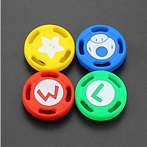 Binicoco Silicone Thumb Grips Cover Case Analog Stick Joystick Covers Cap Non-Slip Thumb Stick Caps for Nintendo Switch Joy-con (K)