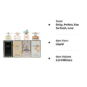 Marc Jacobs 4 Pieces for Women Mini Gift Set, 0.55 Ounce