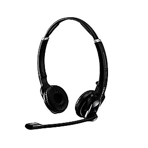 Sennheiser Enterprise Solution SD Pro2 ML Double-Sided Multi Connectivity Wireless Headset for Desk Phone & Skype for Business Ultra Noise-Cancelling Microphone, Black