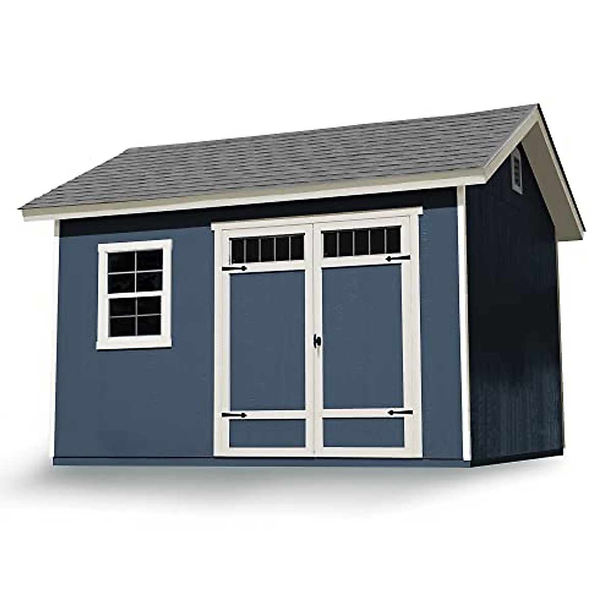 Handy Home Products Beachwood 8x12 Do-it-Yourself Wooden Storage Shed with Floor Tan
