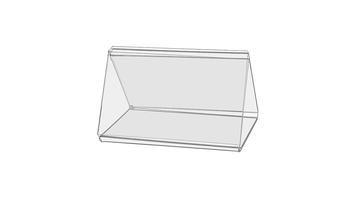 6 Pack 3-Sided 4x6 Clear Acrylic Table Tent Sign Holders