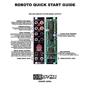 Roboto PCBs, Panel, ICs and Vactrol - Robot Voice Changing Eurorack Module PCB Set