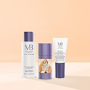 Meaningful Beauty Anti Aging Daily Skincare System with Crème de Serum, 3-pc kit, white