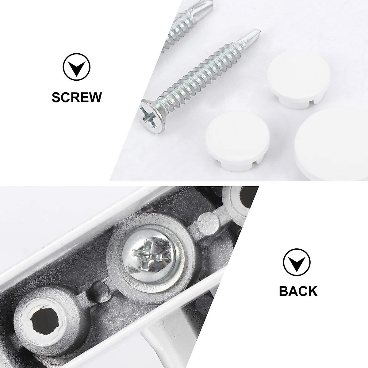 Scicalife 4pcs Window Security Jammer Locks Sash Blockers Zinc Alloy Extra Security Locks