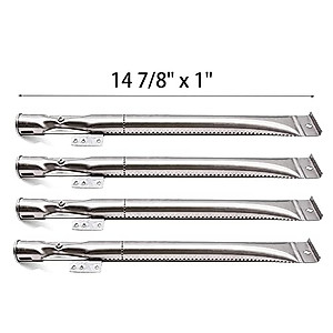 WALBZS Grill Replacement Parts Kit for Home Depot Nexgrill 720-0830H, 720-0830D, 720-0783E, 720-0888,Stainless Steel Pipe Burner and Heat Plates Tent Shield