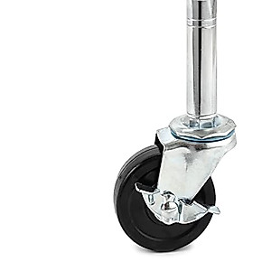 HSS Wire Shelving 3" Wheel Casters 3/8" Bolt Size, 4-Pack, Capacity 500 lbs