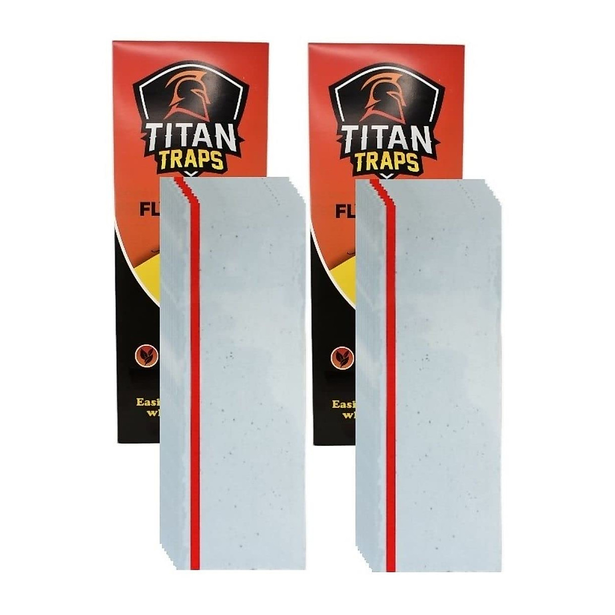 Window Fly Traps by Titan Traps - Sticky Fly Paper, Window Bug Catcher, Indoor Fly Trap, Fly Paper Bug Sticky Strips, Window Fly Strips, Bug Sticky Trap - 30 Disposable Fly Traps (2 Pack)