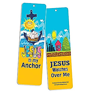 Awesome God Bookmarks for Kids (12-Pack) - VBS Sunday School Easter Baptism - Thanksgiving Christmas Rewards Encouragement Gift
