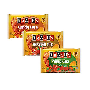 Brach’s Candy Fall Favorites: Pumpkins, Autumn Mix and Candy Corn, 20 Ounce Bags