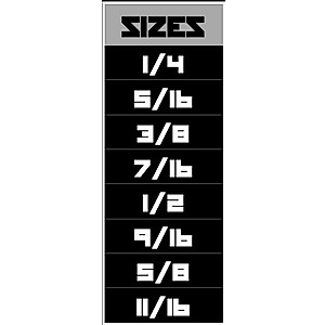 Owl Tools Jumbo Allen Wrench Set (8 Pack - Extra Large Hex Key Set) Sizes 1/4, 5/16, 3/8, 7/16, 1/2, 9/16, 5/8, 3/4