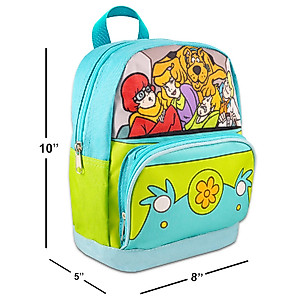 Warner Bros Scooby Doo Mini Backpack Set for Kids - 10” Canvas Scooby Doo Backpack with Front Pocket Plus Bottle | Scooby Doo Backpack Bundle