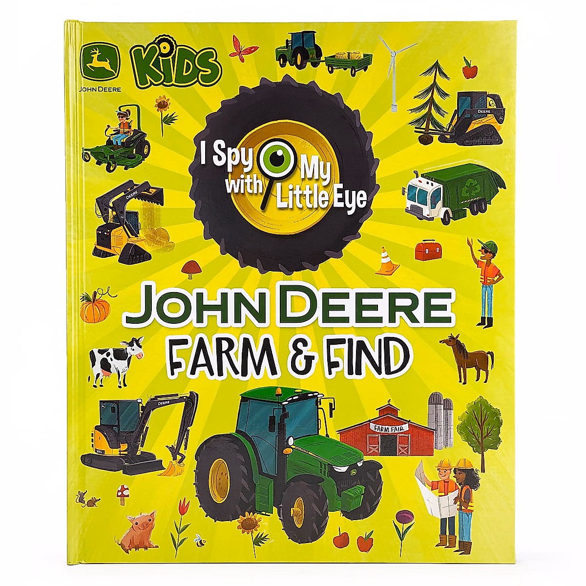 John Deere Kids Farm & Find - I Spy With My Little Eye Kids Search, Find, and Seek Activity Book, Ages 4-8