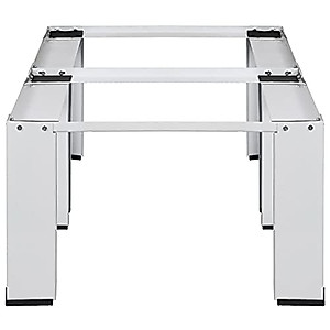 FAMIROSA Double Washer Dryer Stand Heavy Duty Washing Machine Pedestal Adjustable Height Base for Mini Air Conditioner Refrigerator Dryer 50"x 21.5"x 12.8"
