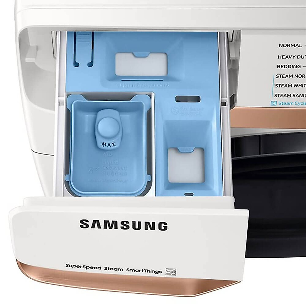 SAMSUNG WF50BG8300AE 5.0 Cu. Ft. Ivory White Smart Front Load Washer
