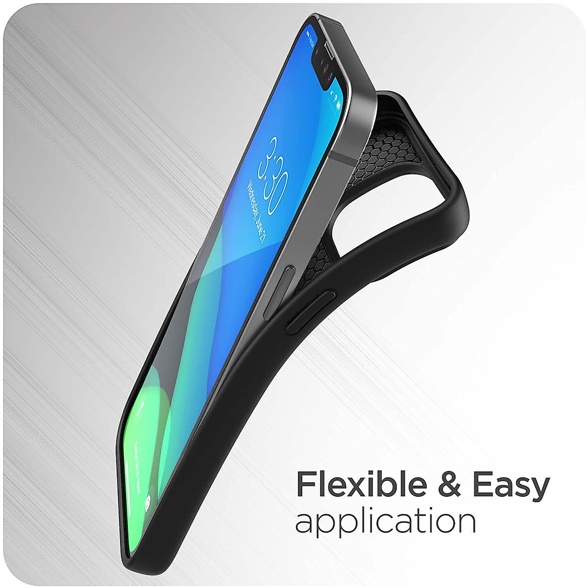 Encased Thin Armor Designed for iPhone 13 Mini Belt Clip Case, Slim Fit Phone Case with Holster (iPhone 13 Mini)