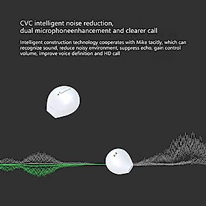 Peorpel Wireless Bluetooth Headphones Mini Earbuds with Lipstick Charging Case V 5.1 Lightweight CVC Intelligent Noise Reduction in-Ear Earphones with Microphone IPX5 Waterproof Headset for Sports