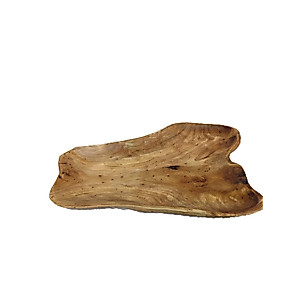 Greener Valley Hand-Crafted Root Wood Live Edge Platter (Large - 20-21")