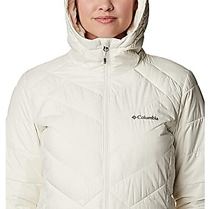 Columbia Women's Heavenly Long Hooded Jacket, Chalk, Medium