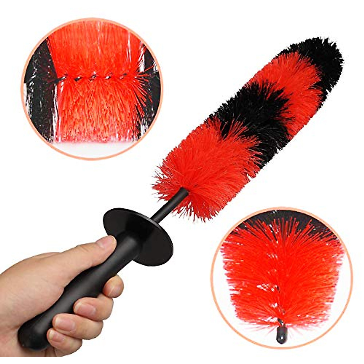 2-Pack Master Wheel Brush, Easy Reach Wheel and Rim Detailing Brush 18’’ Long Soft Bristle, Car Wheel Brush, Rim Tire Detail Brush,Multipurpose use for Wheels,Rims,Exhaust Tips,Motorcycles