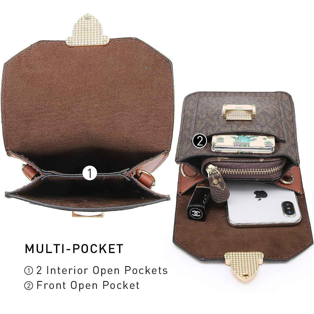 MKP Women Fashion Backpack Wallet Purse 4 Sets