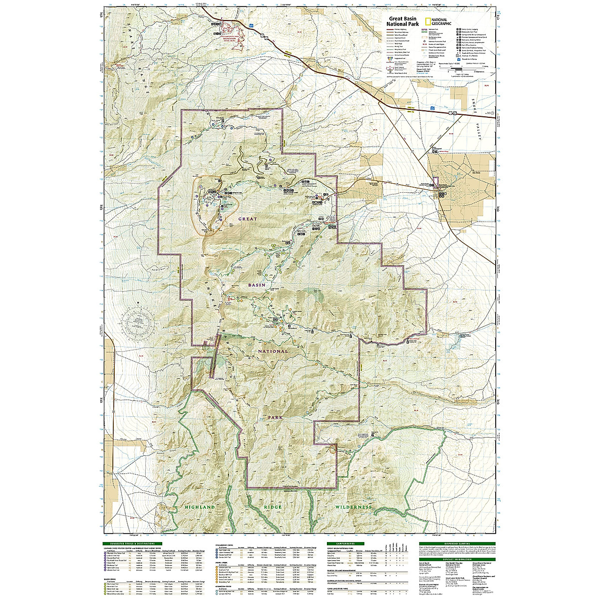 Great Basin National Park (National Geographic Trails Illustrated Map, 269)