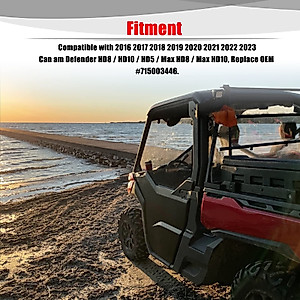 Goldfire Defender Center Underseat Storage Box Bin + Universal UTV Removable Portable Ice Chest Cooler Groceries Bag with Straps For Can Am Defender/Defender Max 2016+ Accessories(Part#715003446)