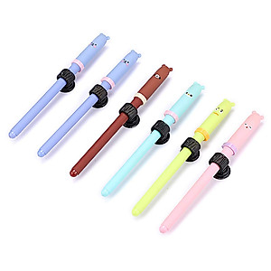 BTSKY 8 Pack Stainless Steel Magnetic Pen Holder Clips- Magnetic Pen Clip Holder Fit Any Size Pens Magnetic Push pins for Refrigerator Whiteboard Erase Board and Bulletion Board Map Black