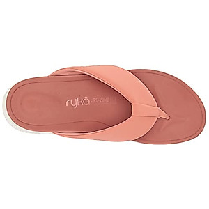Ryka Women's Timid Thong Sandal Clay Pink 8 W