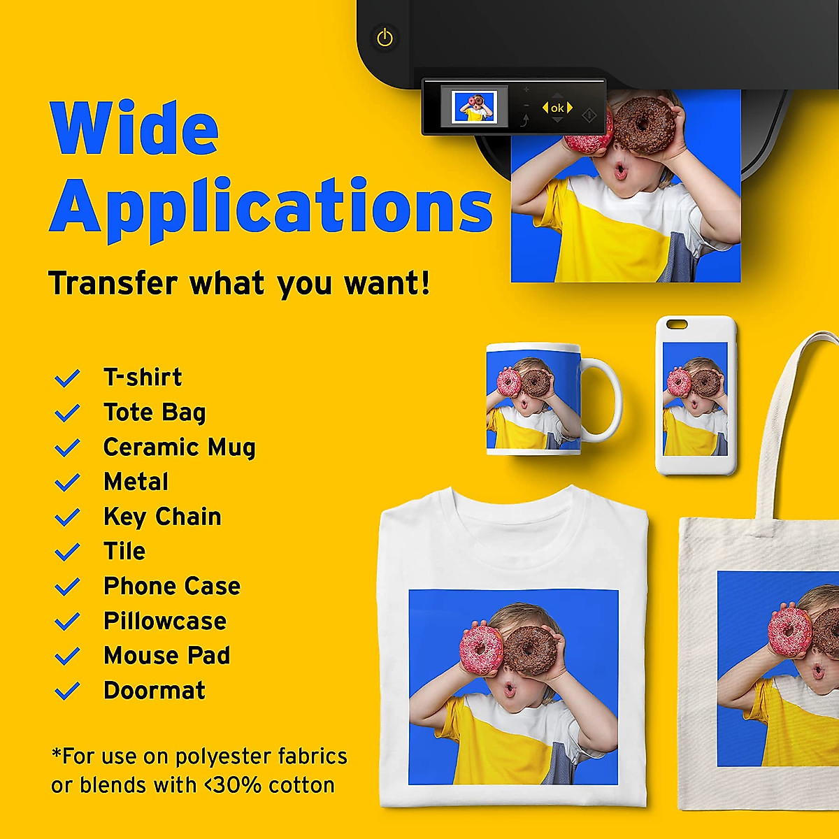 Printers Jack 600ml Sublimation Ink Press Heat Transfer Ink for Artisan 1430 Stylus Photo 1400 T50 L800 L805 837 730 835 810 Printers Artisan 1410 1500W RX560 RX580 on Mug Cup T-Shirt Pillow