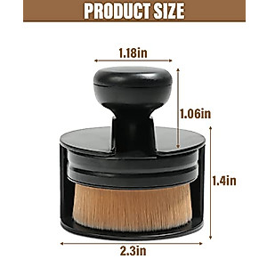 Zlirfy Car Detail Brush,High Density Portable Car Brush with Cover,Car Cleaning Brushes Duster Soft Bristles Detailing Brush,Detailing Brushes for Vehicles,Car Cleaning Accessories (Brown)