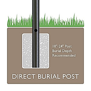 Design House 501817 80-Inch Lamp Post, Black