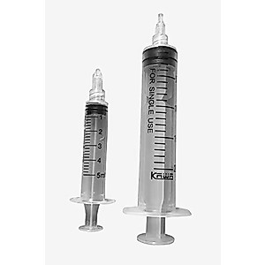Luer Lock Plastic Syringe, Tip Cap, Blunt Tip, Measuring Syringe Tools for Measuring, Lip Gloss, Liquid refilling, Dispensing, DIY Crafts, Oil Refilling, Feeding Pets, Scientific Labs, Glue Applicator