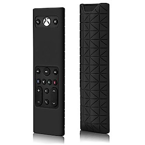 EVAHOM Silicone Case for PDP Gaming Multipurpose Media Remote Control: Xbox Series X,S/Xbox One/Xbox,Anti-Slip Shockproof Waterproof Remote Cover for PDP Xbox One,Protective Sleeve Black